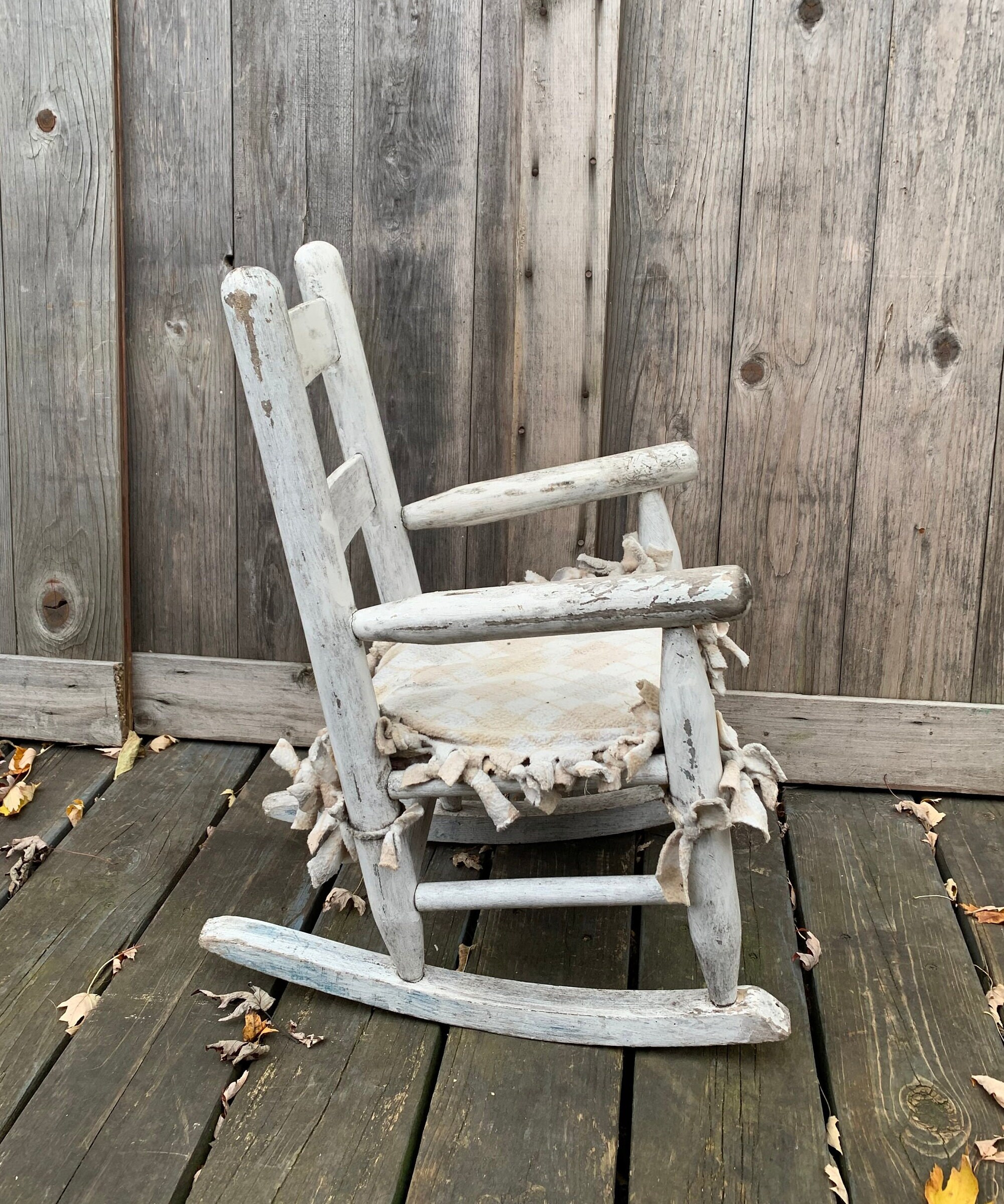 Antique Child's Wood Rocker Chunky Farmhouse Shabby - Etsy