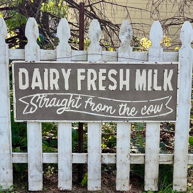 Vintage Dairy Sign - Etsy
