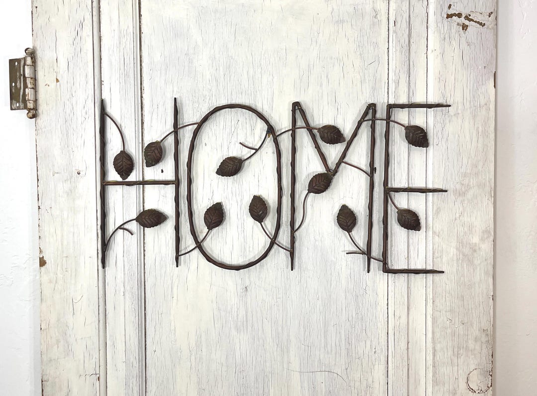 Rustic Home Word Sign Rustic Metal Wire Sign for Indoor Outdoor Decor ...