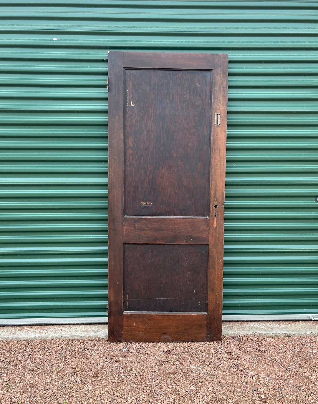 Antique Wood Recessed Two Panel Interior Door, Shaker, Reclaimed ...