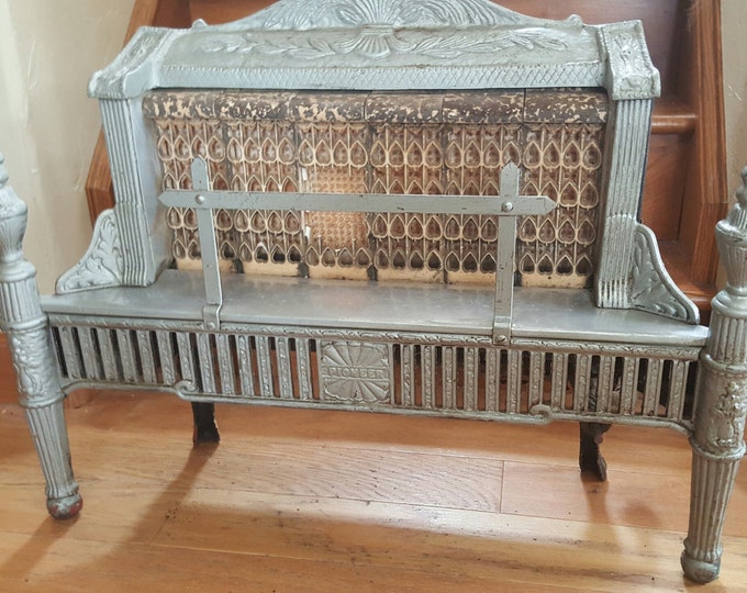 Antique Gas Fireplace Insert Ceramic Heater, French Country Victorian ...