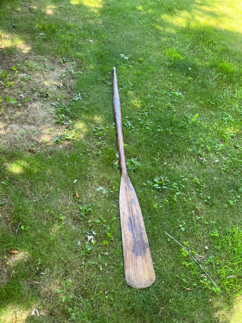 Antique Rustic Wood Canoe Oar Paddle 82l Cabin Lodge - Etsy