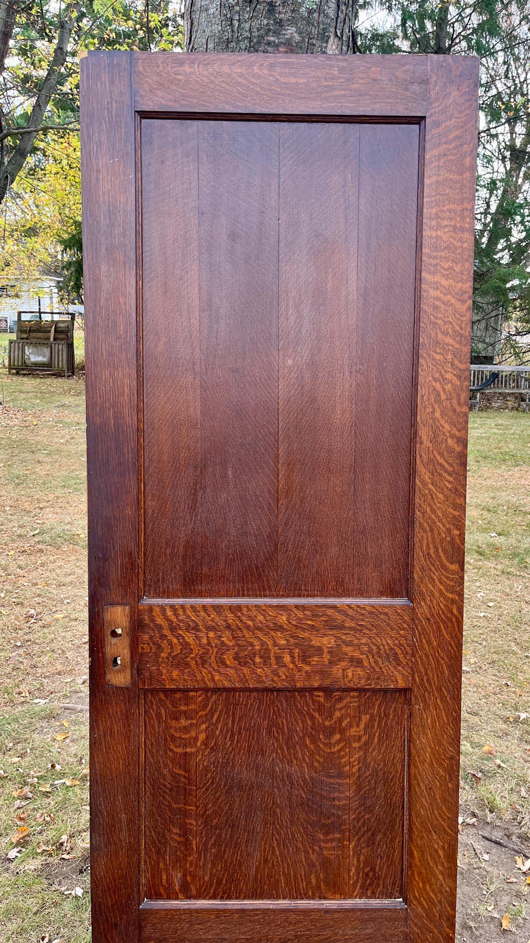 Antique Two Panel Wood Interior Door, Reclaimed, Architechtural Salvage ...
