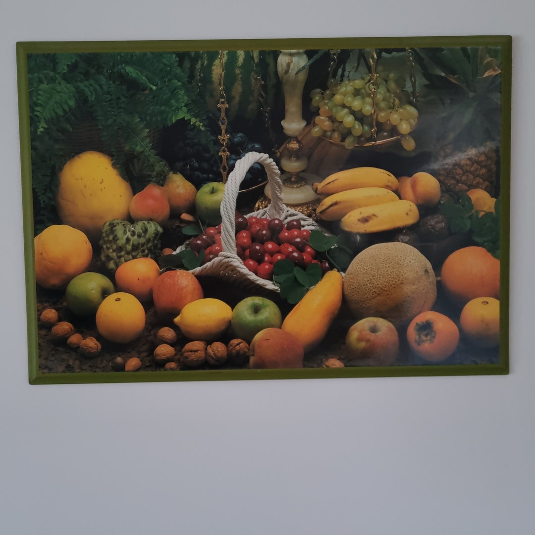 Vintage Fruit Poster on Board Wall Hanging - Etsy Australia