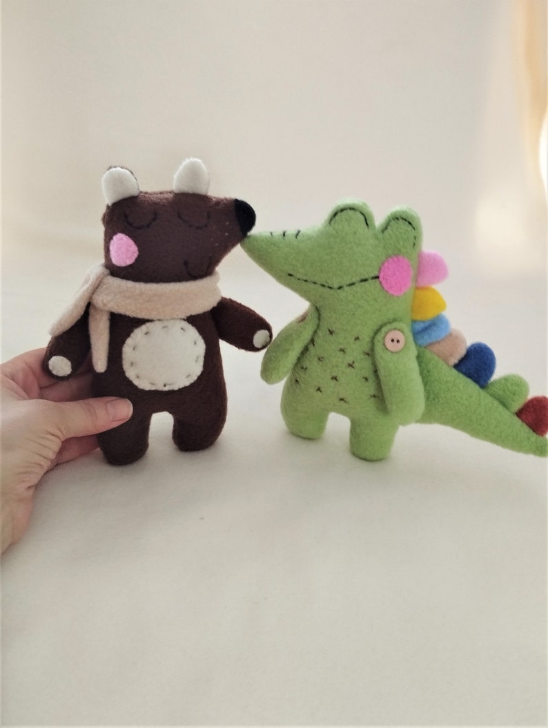 Plush Crocodile Sewing Patterns Plush Toy - Etsy
