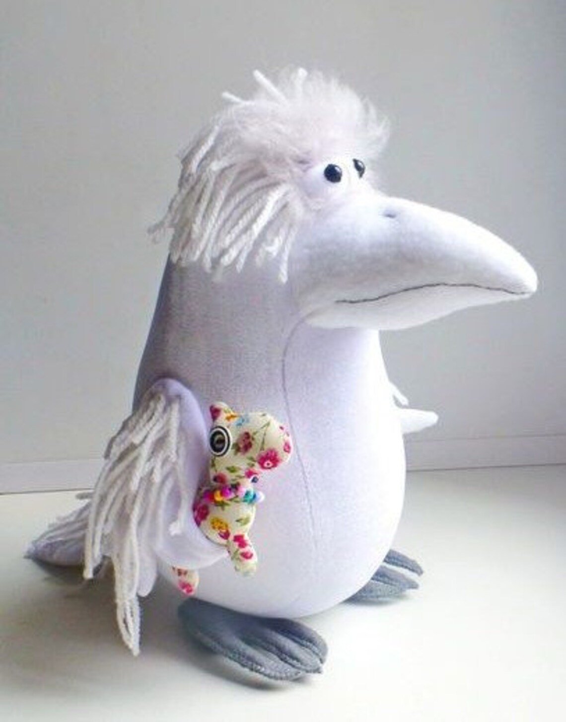 White Crow Plush Sewing Patterns Plush Toy - Etsy