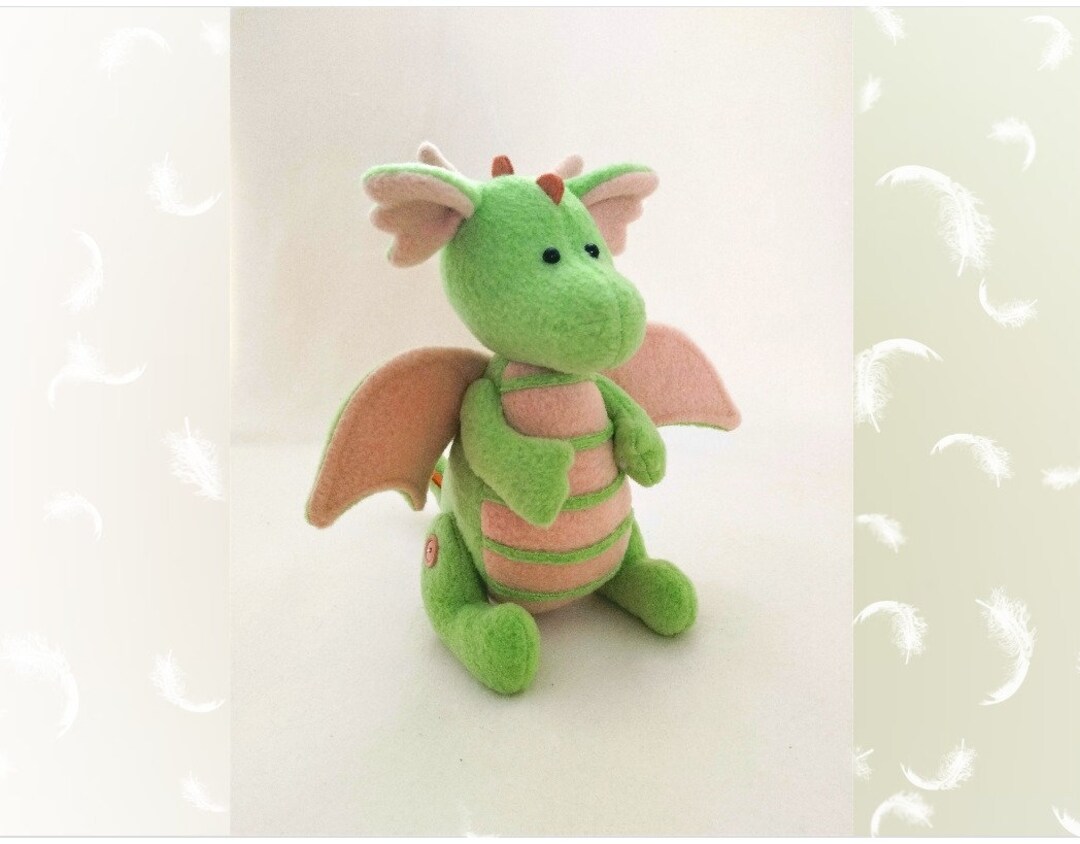 Dragon Plush Sewing Patterns Toy PDF - Etsy