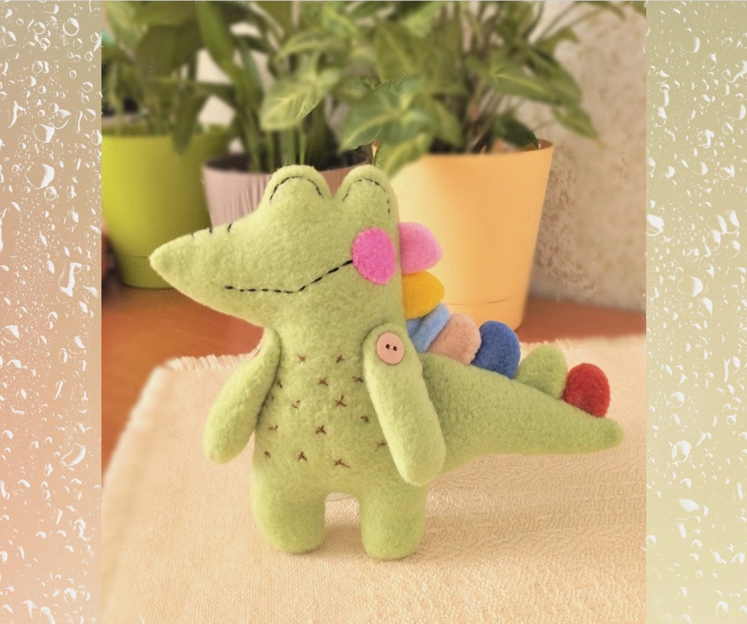 Plush Crocodile Sewing Patterns Plush Toy - Etsy
