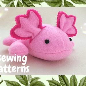 Axolotl Plush Sewing Patterns Toy Plush - Etsy