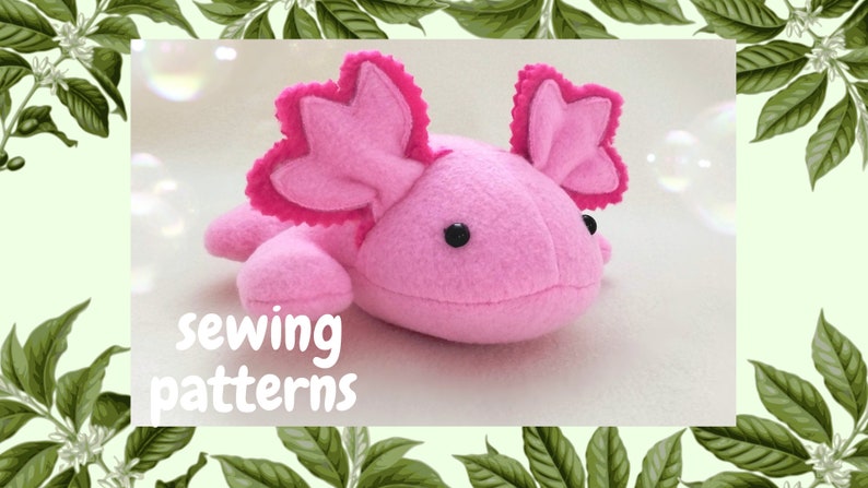 Axolotl Plush Sewing Patterns Toy Plush - Etsy