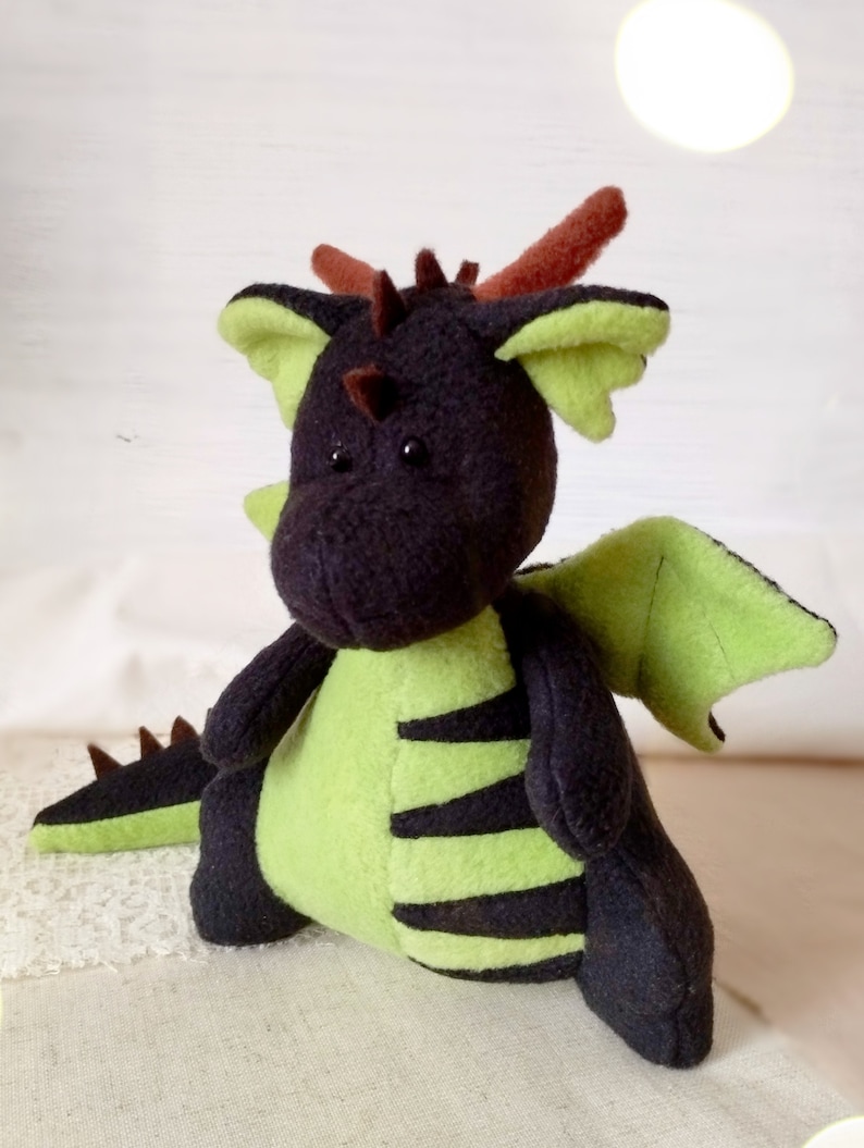 Do It Yourself Sewing Pattern Dragon Plush Sewing Patterns Toy - Etsy
