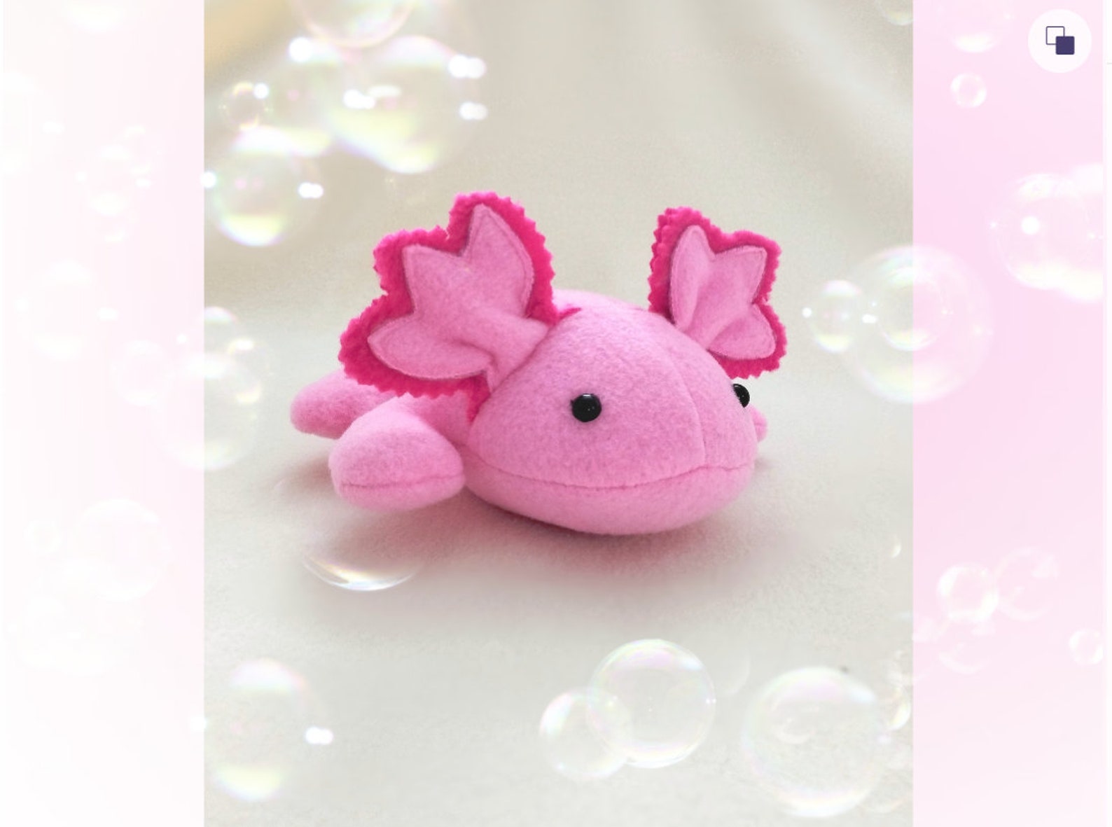 Axolotl Plush Sewing Patterns Plush Toy - Etsy