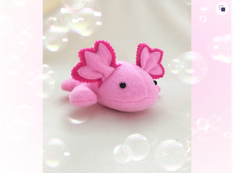 Axolotl Plush Sewing Patterns Toy Plush - Etsy