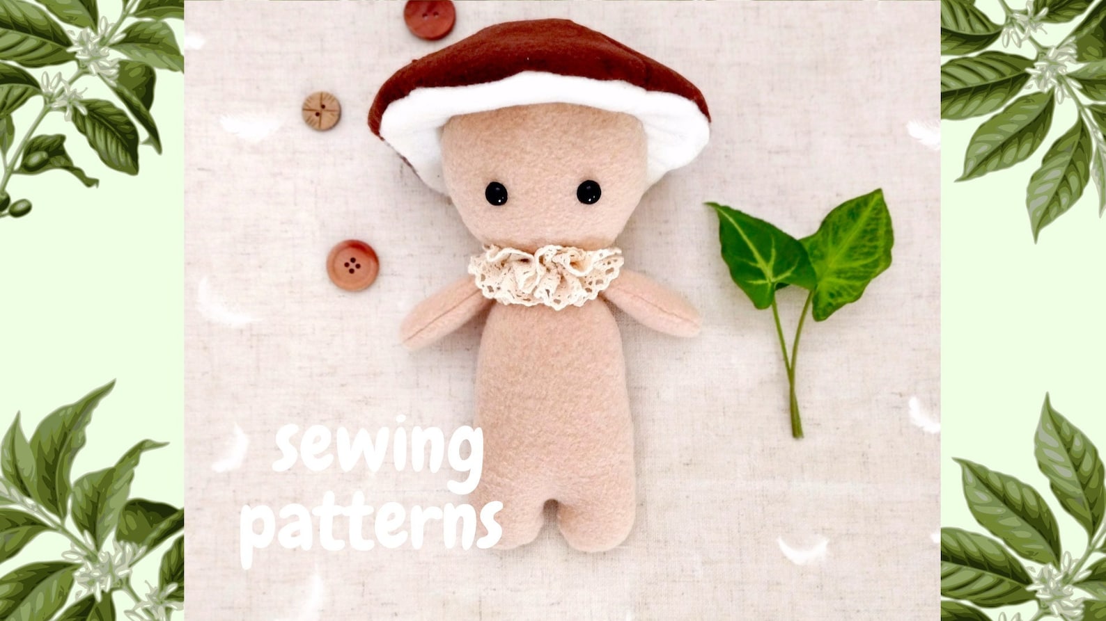 Mushroom Plush Sewing Patterns Toy - Etsy