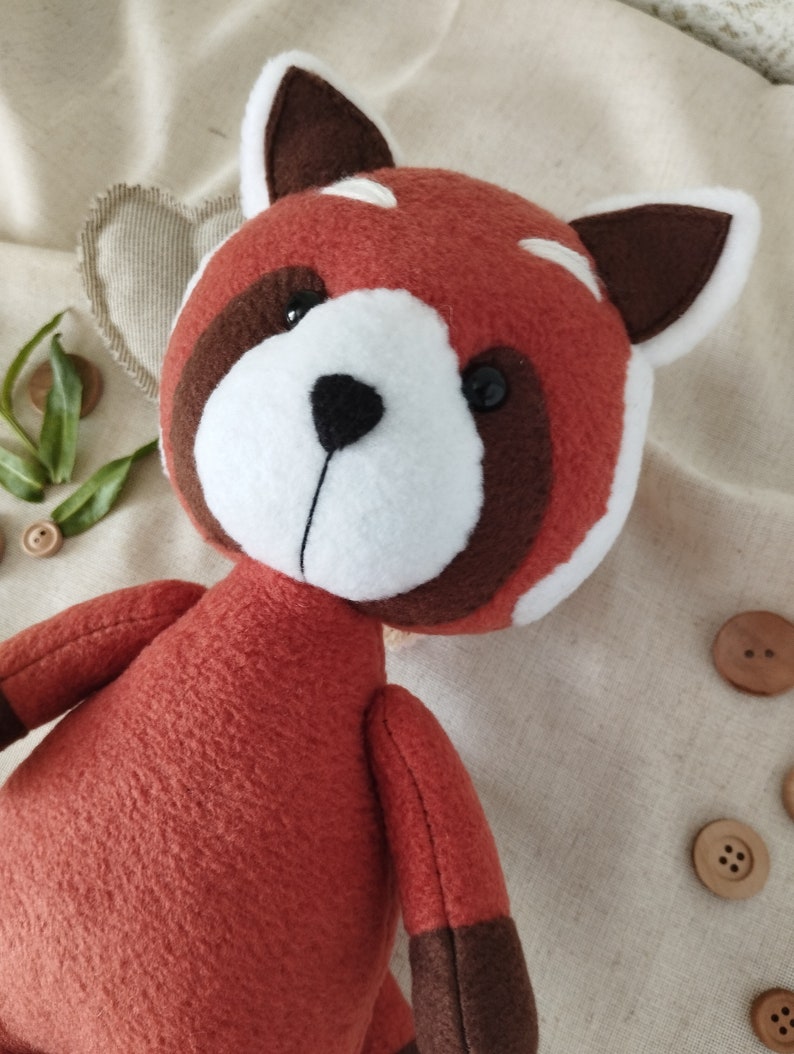 Red Panda Plush Pattern Stuffed Animal Sewing Patterns Plush Toy - Etsy