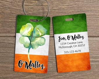 Ireland Map Luggage Tag, Gift for Travel to Ireland, Dublin, Study Work ...