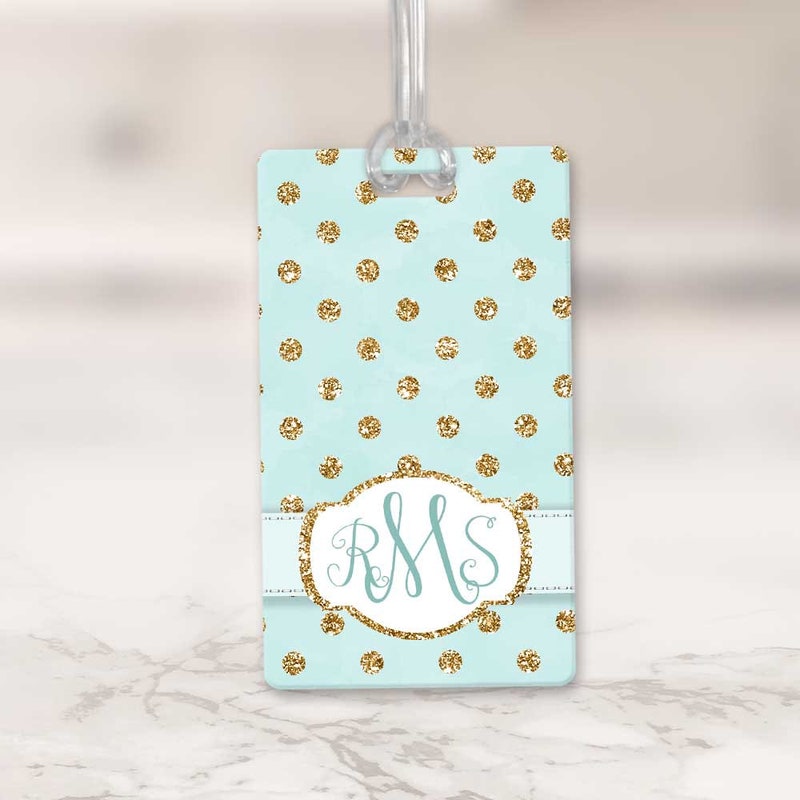 Monogram Luggage Tag - Etsy