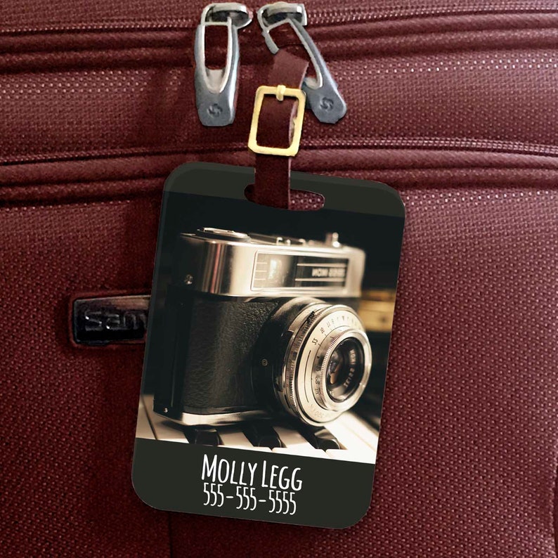 Personalized Luggage Tag Acrylic Camera Bag Tag - Etsy