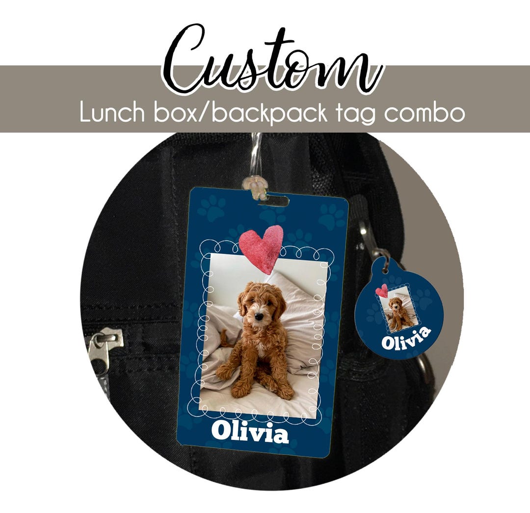 Custom Lunch Box Name Tag and Backpack Tag Combo for Back to School - Etsy