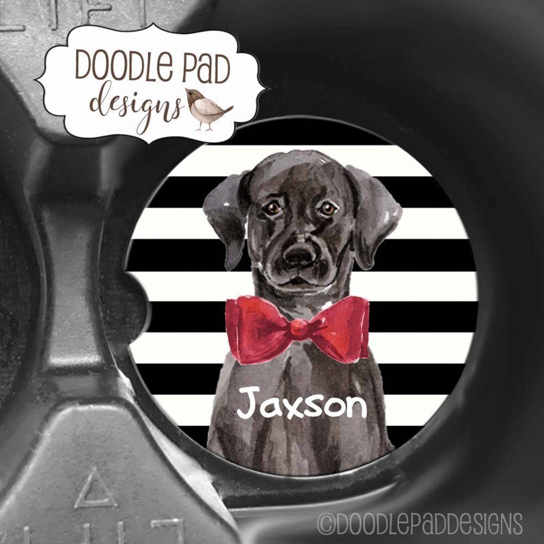 Labrador Car Coaster, Custom Car Coasters, Personalized Sandstone ...