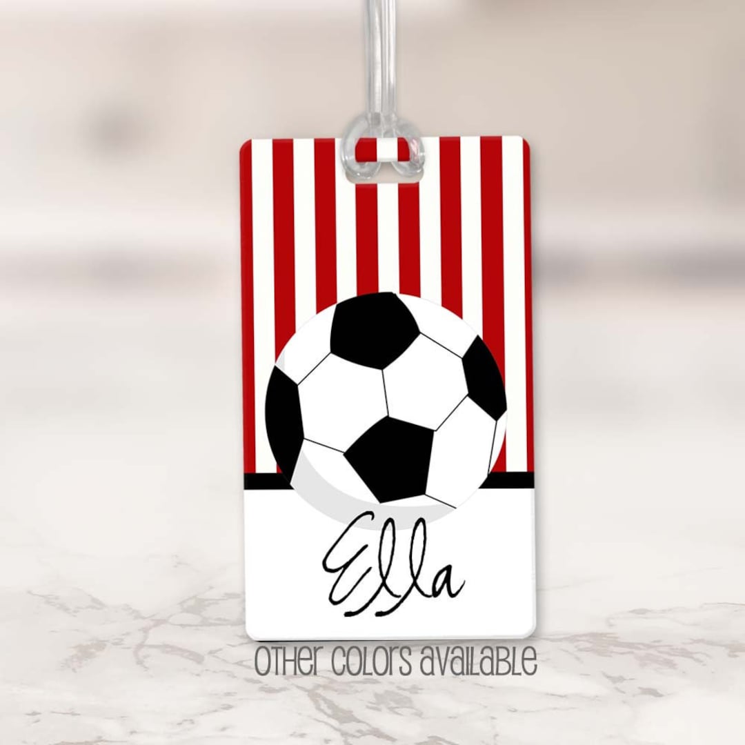 Personalized Soccer Bag Tag Soccer Team Tags - Etsy