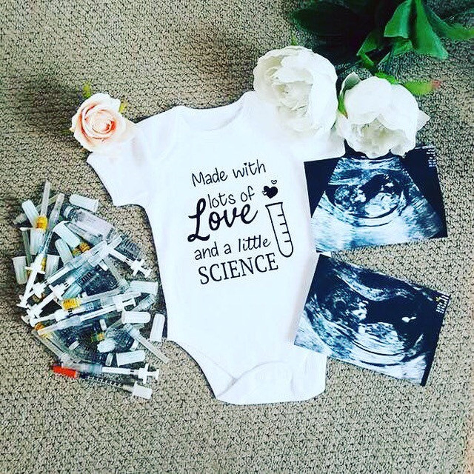 IVF Pregnancy Announcment Baby Vest - Etsy UK