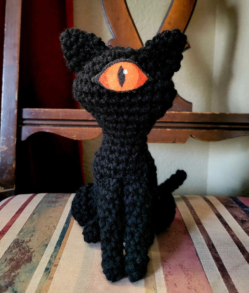 Black Cyclops Cat/one Eyed Cat - Etsy