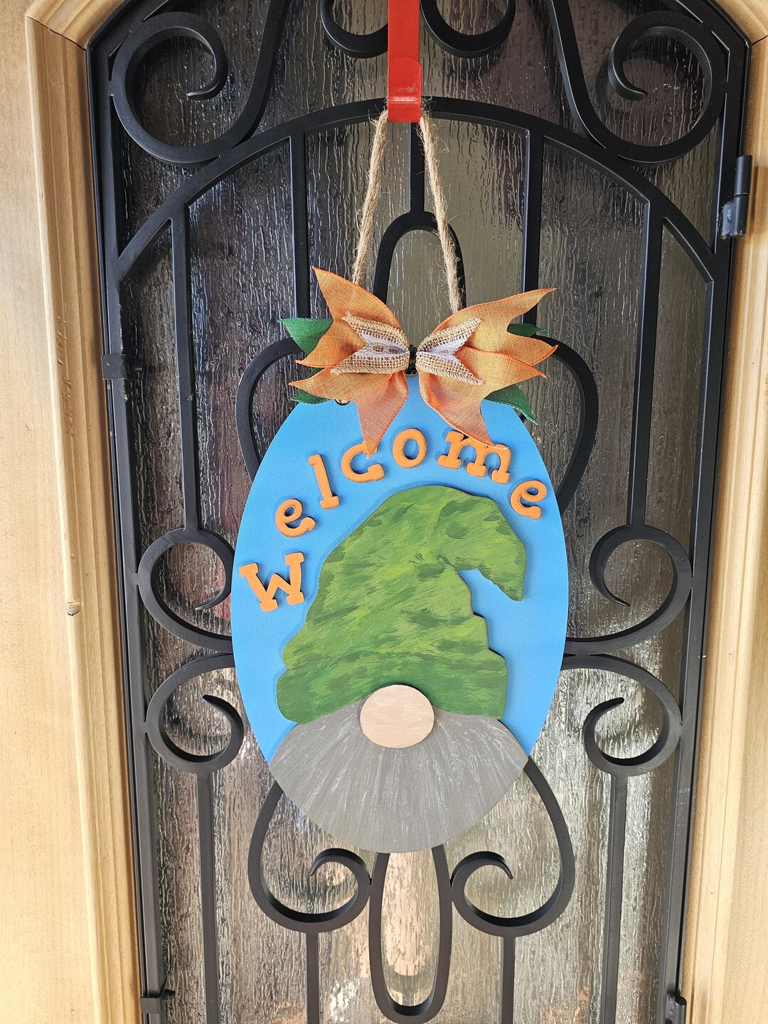 Green Gnome Welcome Sign - Etsy