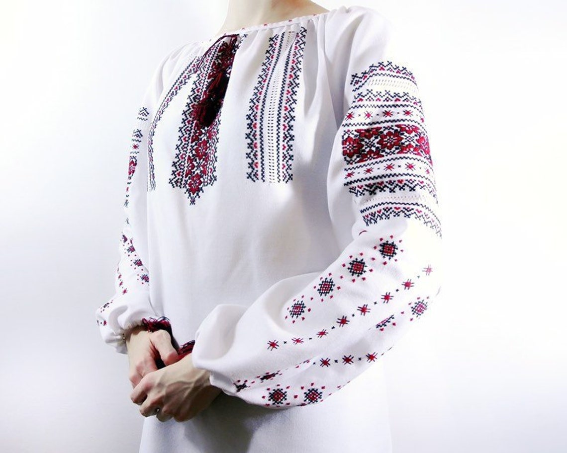 Traditional Handmade Vyshyvanka for Women. Folk Style | Etsy