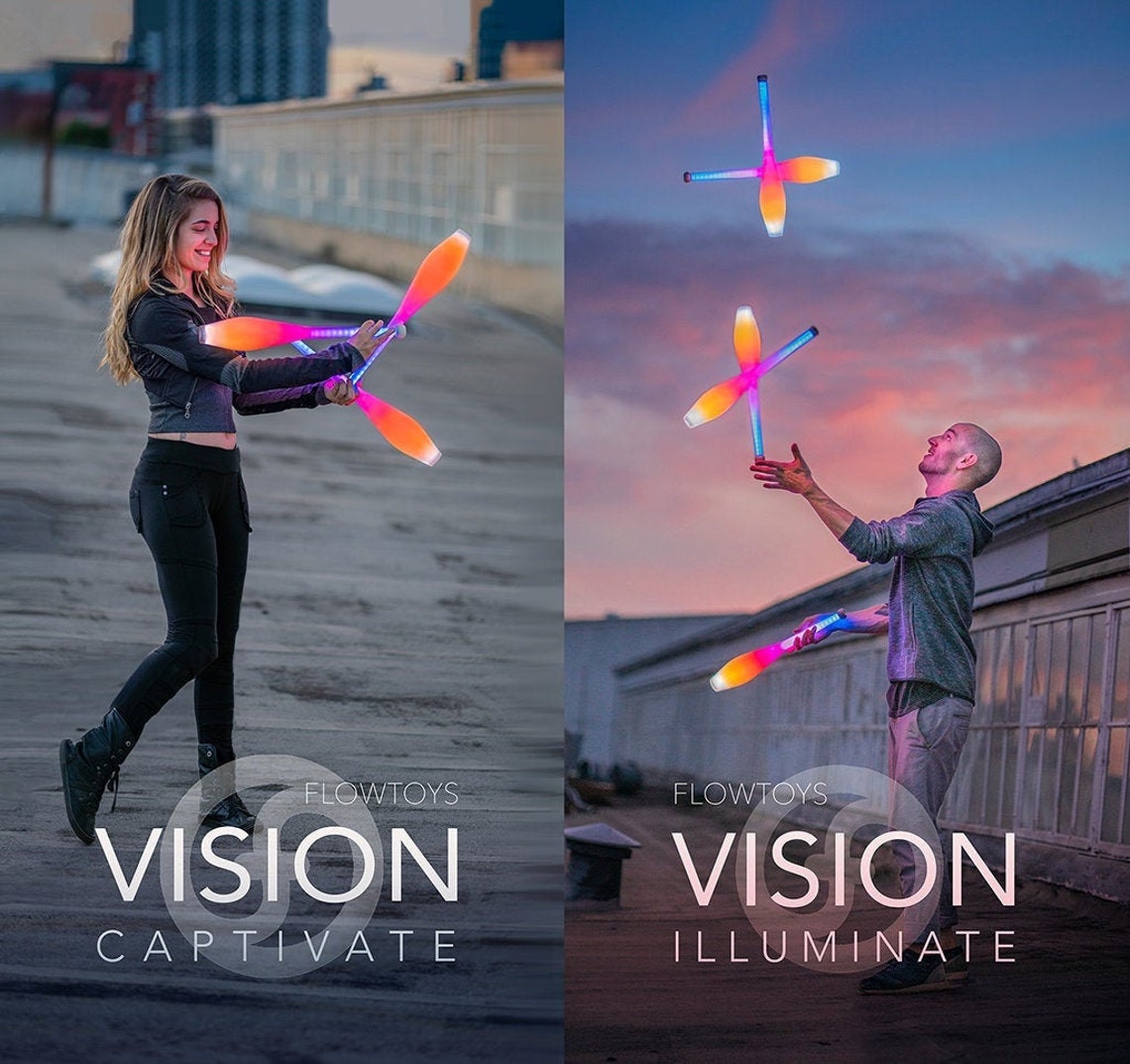 Vision LED Juggling Club - Single - Etsy