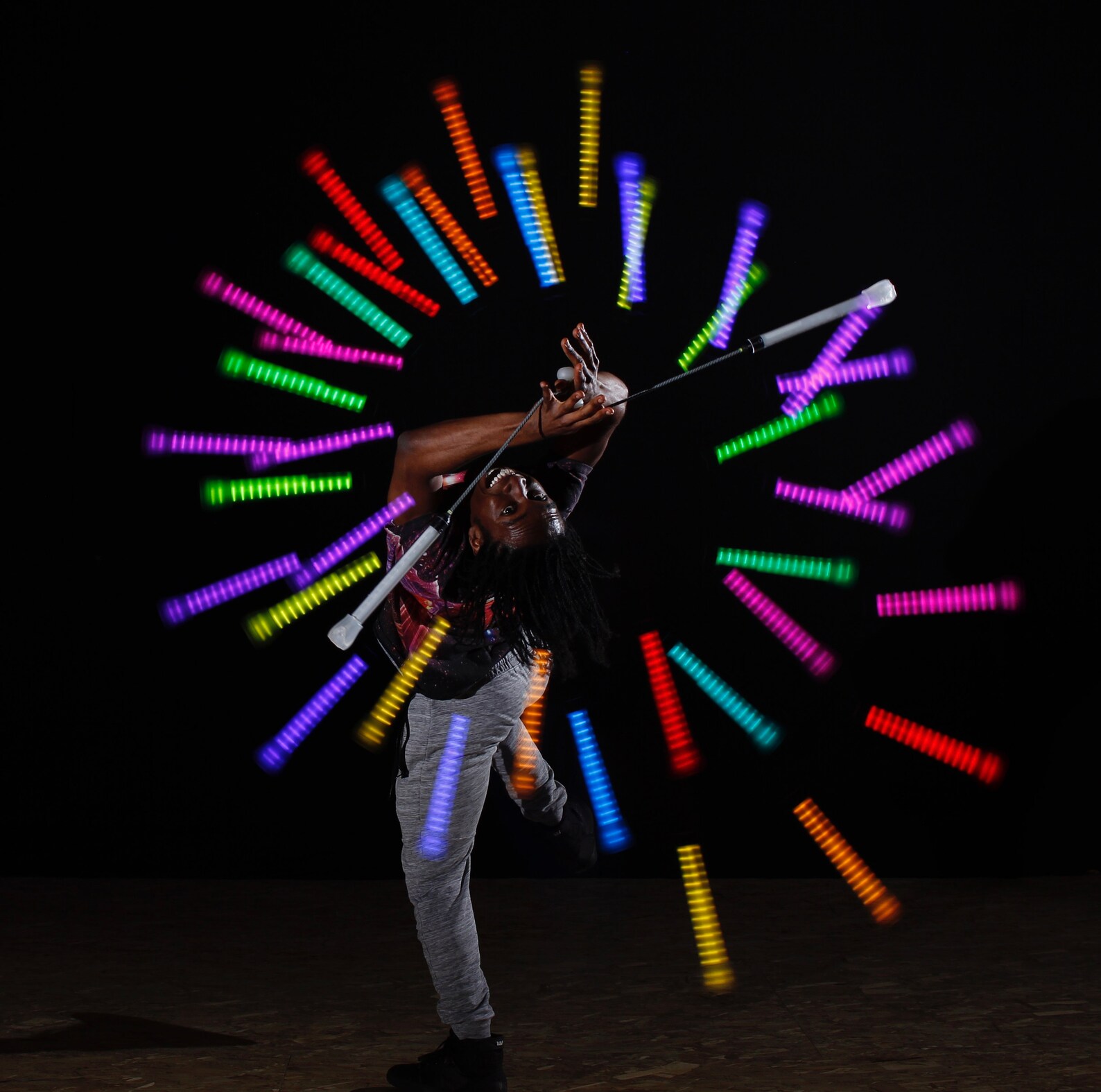 Vision Poi - Wireless Control, Multi-pixel LED Poi W/ Lifetime Warranty ...