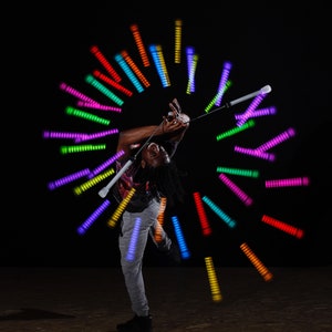 Vision Poi - Wireless Control, Multi-pixel LED Poi W/ Lifetime Warranty ...