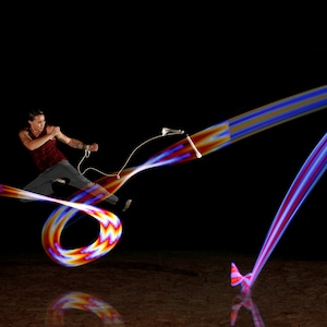 Vision Rope Dart - Epic LED Dart With Many Modes - Braided Cotton Leash ...