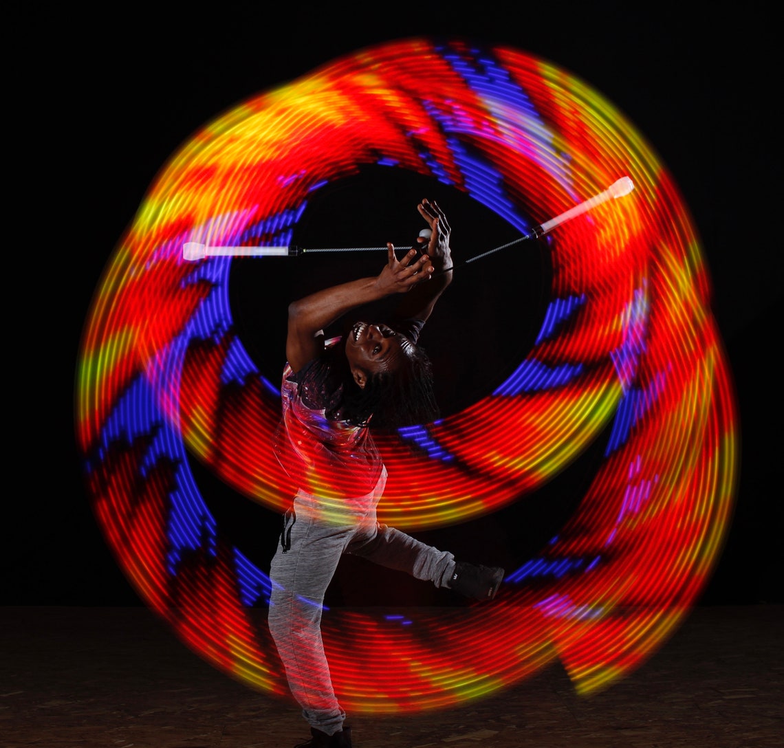 Vision Poi - Wireless Control, Multi-pixel LED Poi W/ Lifetime Warranty ...