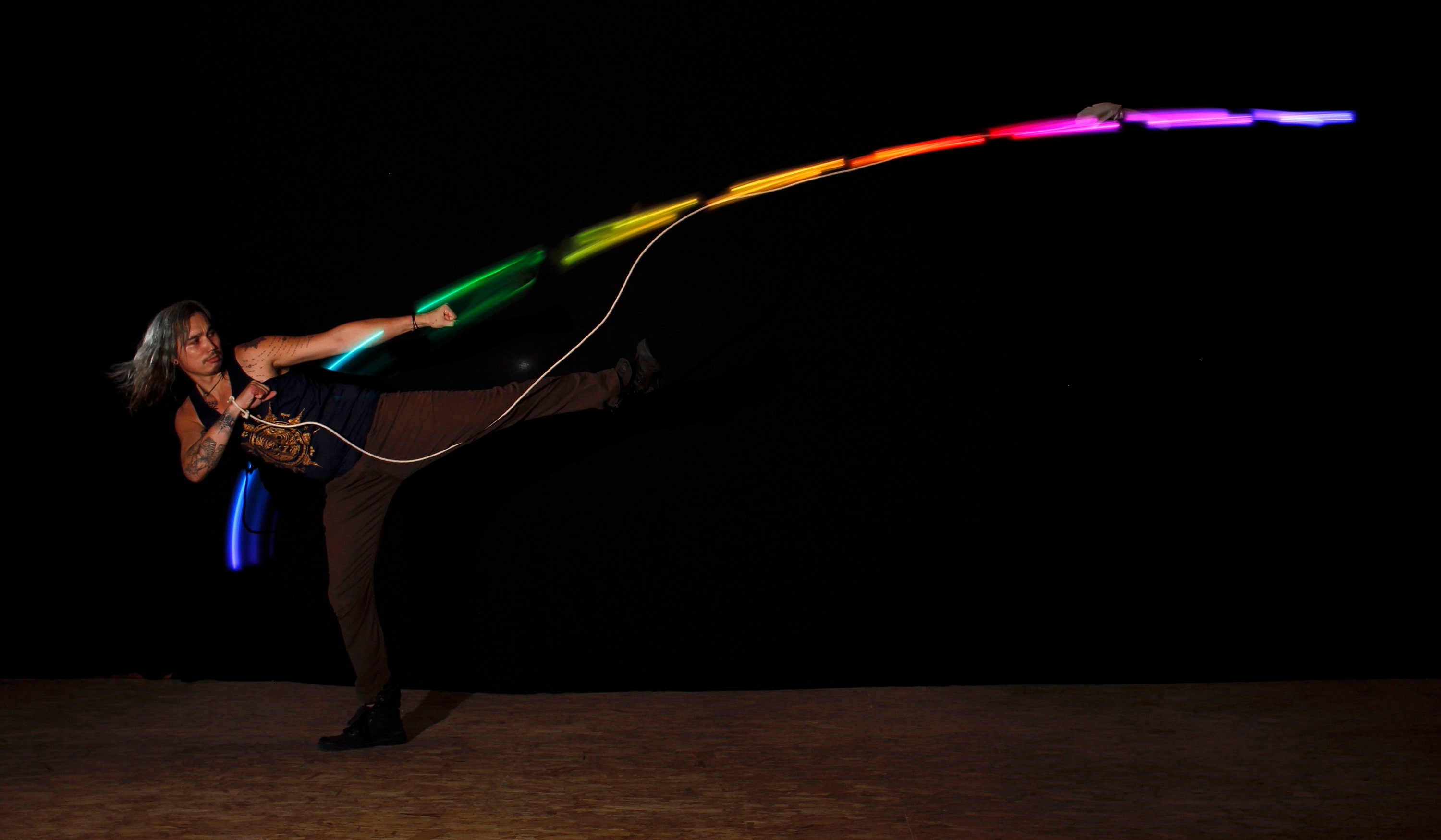 Martial Flowdart With Capsule 2 Light and Braided Cotton Leash | Etsy