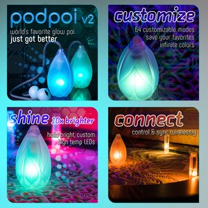 Podpoi® With Capsule Handles V2 - Epic Glow Poi for Gunslingers ...