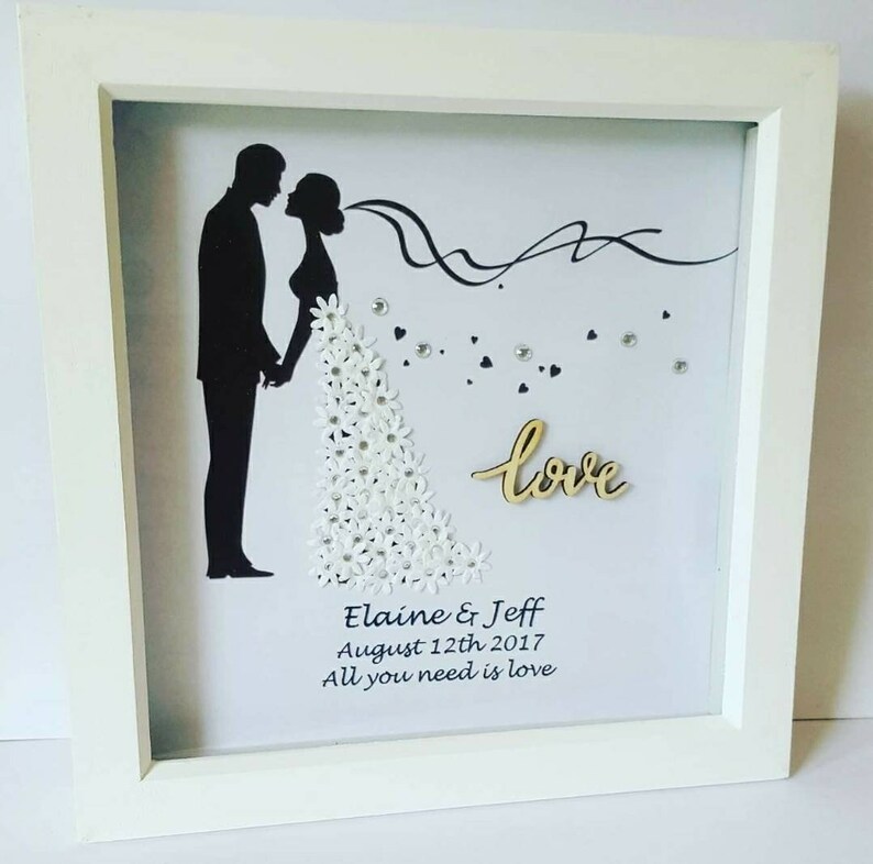 Wedding Picture Frame for Parents Wedding Box Frame - Etsy Canada