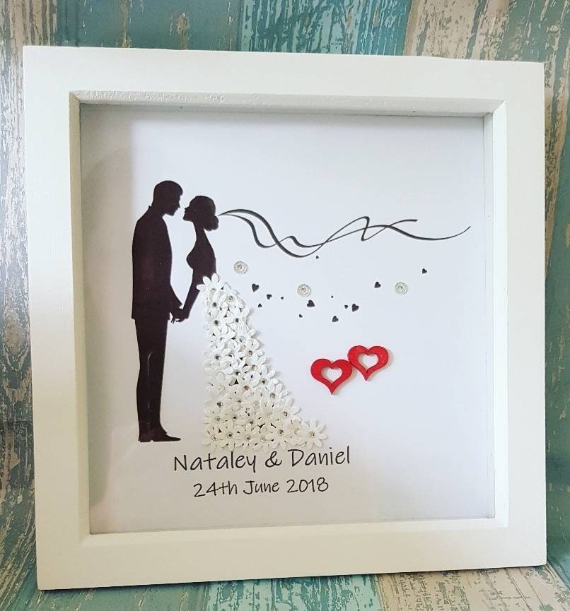 Wedding Picture Frame for Parents Wedding Box Frame - Etsy Canada