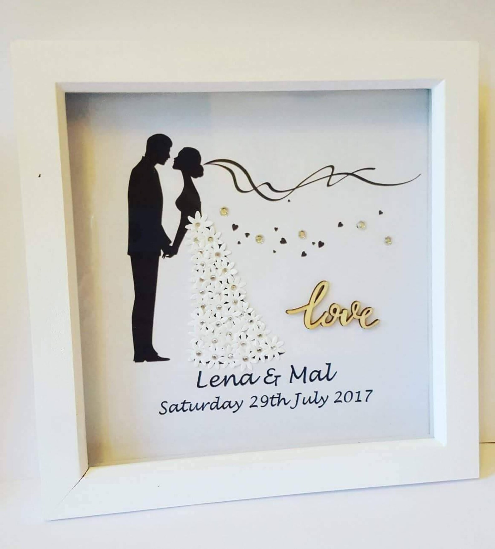 Wedding Picture Frame for Parents Wedding Box Frame - Etsy Canada