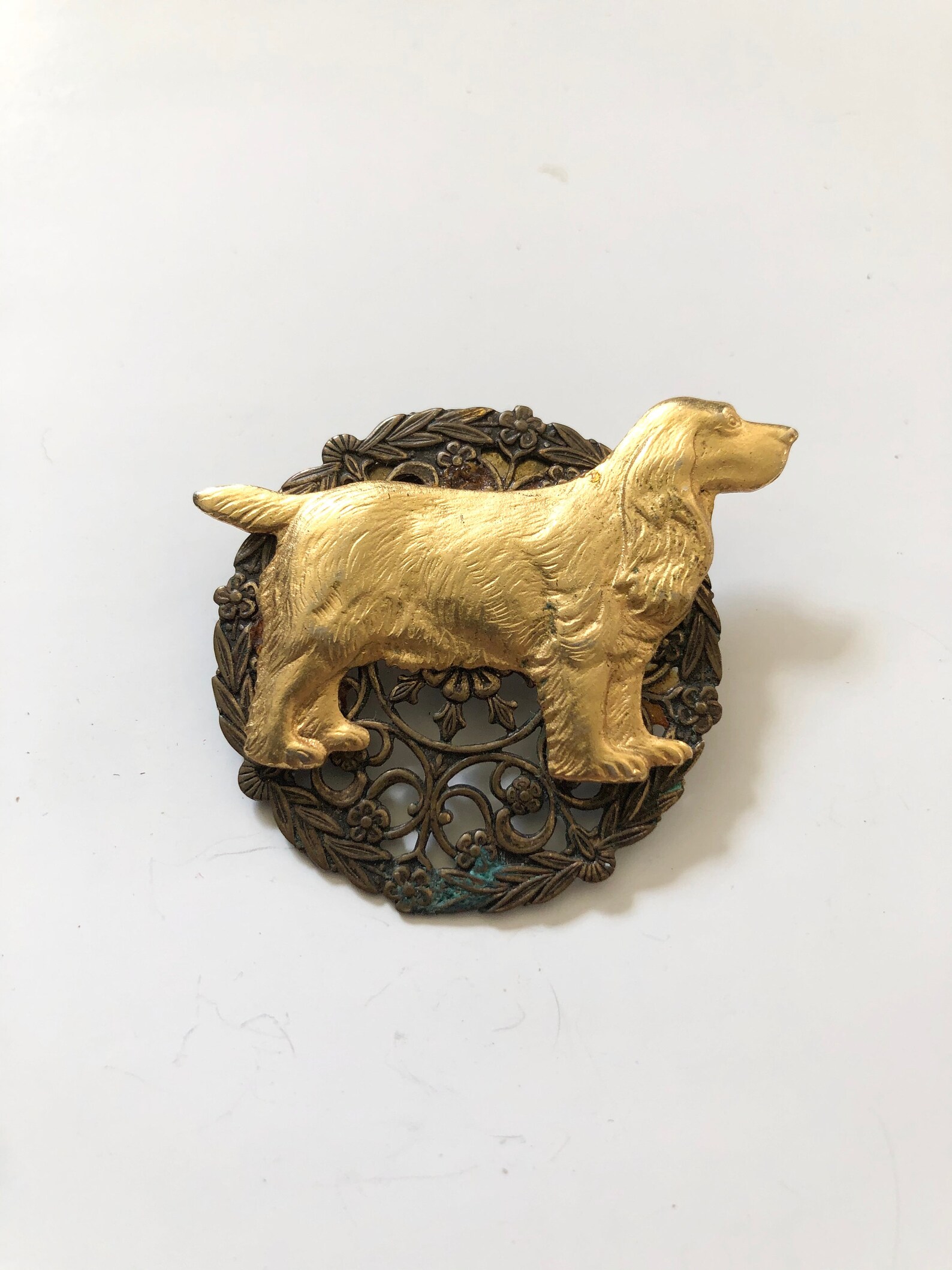 Denise Brown Cocker Spaniel Brooch | Etsy