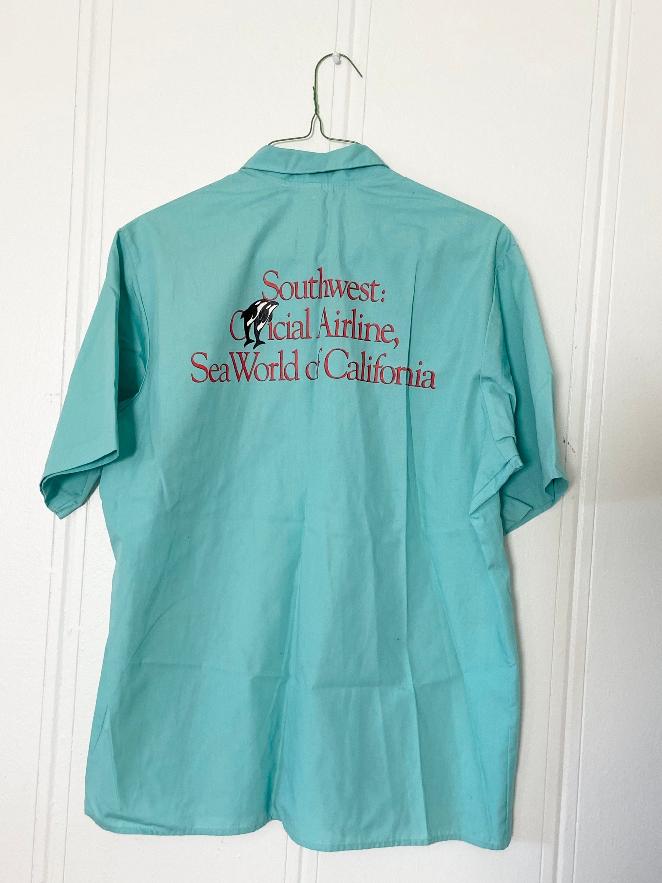 90s Sea World X Southwest Uniform Shirt xl - Etsy