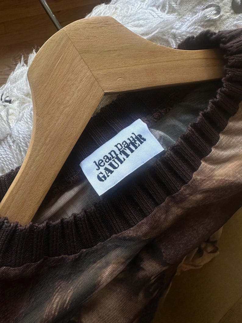 99’ Jean Paul Gautier Creation of Adam Sheer Dress •medium• - Etsy ...