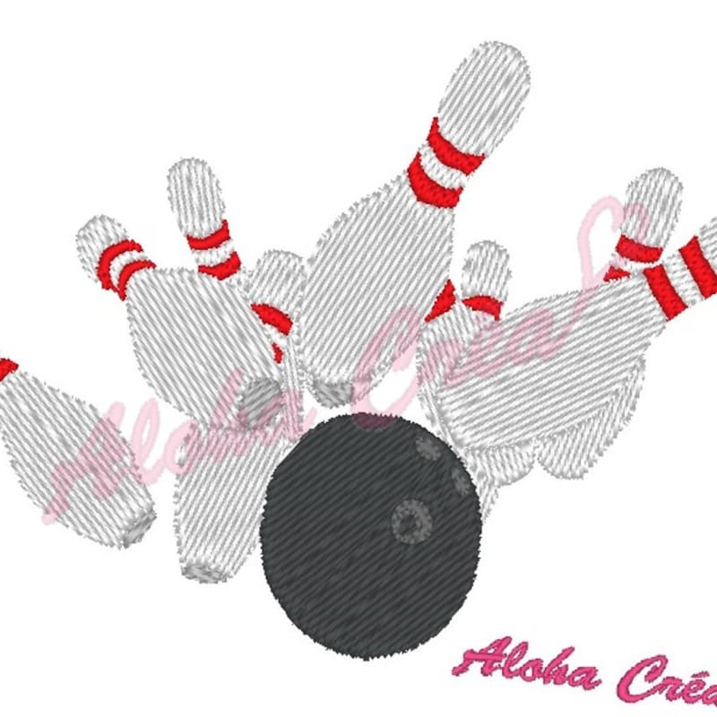 Bowling Embroidery - Etsy