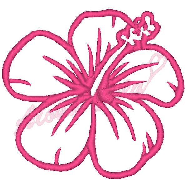 Hibiscus Embroidery - Etsy