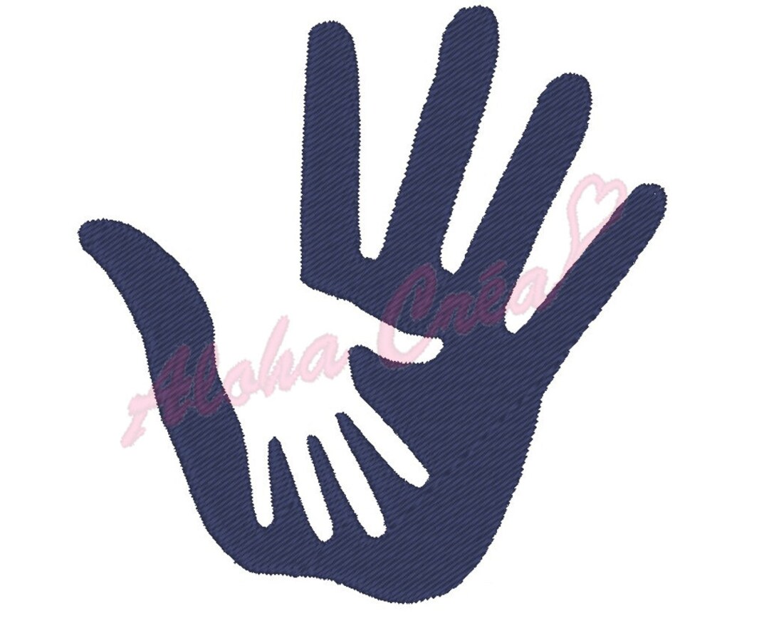 Machine Embroidery Design Stacked Hands (2 Size) - Instant Digital ...