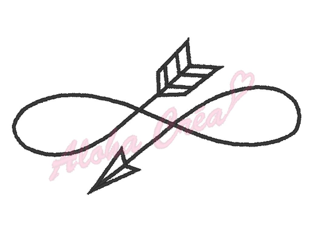 Bordados máquina infinita signo de flecha 5 tamaños - Etsy España