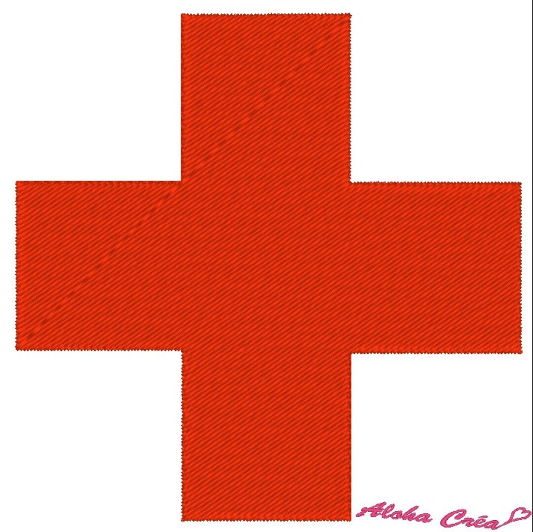 Machine Embroidery Design Red Cross Health (3 Sizes) - Instant Digital ...