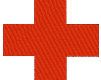 Machine Embroidery Design Red Cross Health 3 Sizes Instant - Etsy