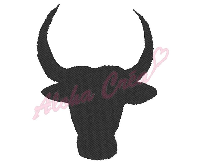 Motif broderie machine signe astrologique zodiac taureau ombre - Etsy ...