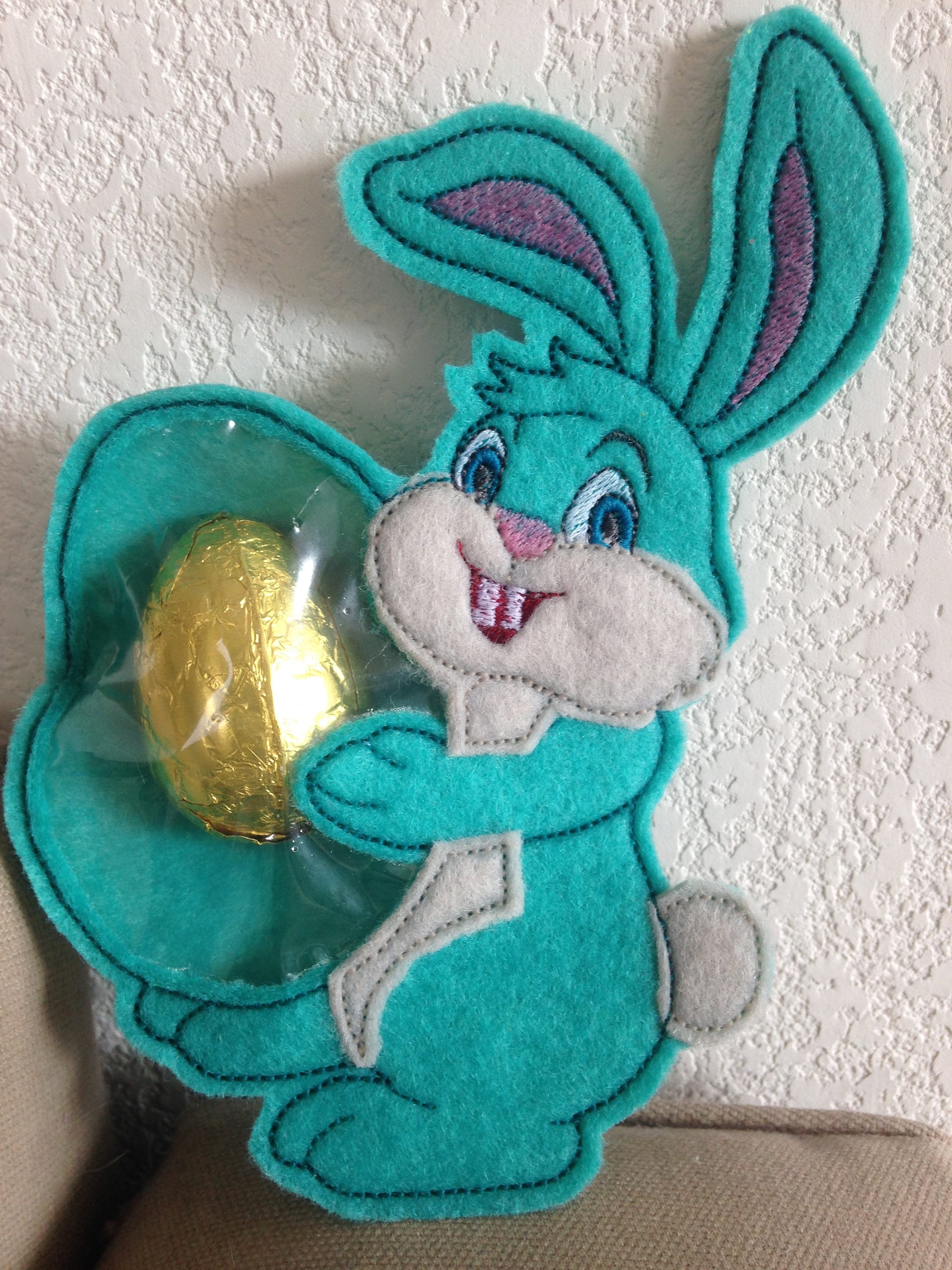 Machine Embroidery Designs Easter Rabbit Chocolate Pouch ITH - Etsy